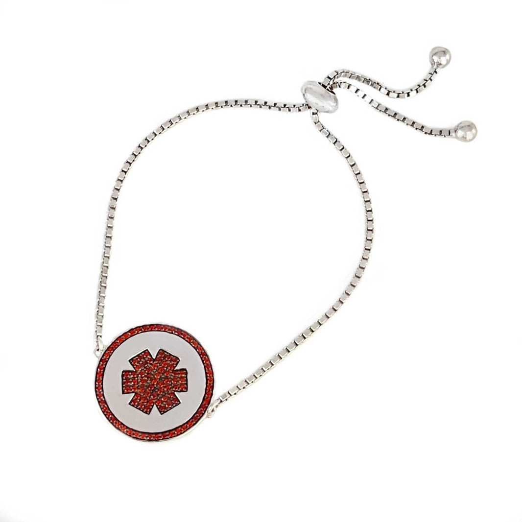 Solid Gold, Sterling Silver Medical Alert Bracelets, Necklaces, Charms ...